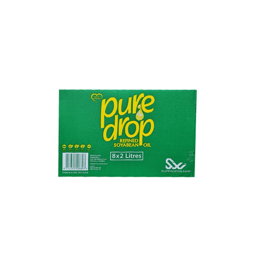 Pure Drop Cooking Oil || Full Box (8x2L) — Silver Stream Distribution
